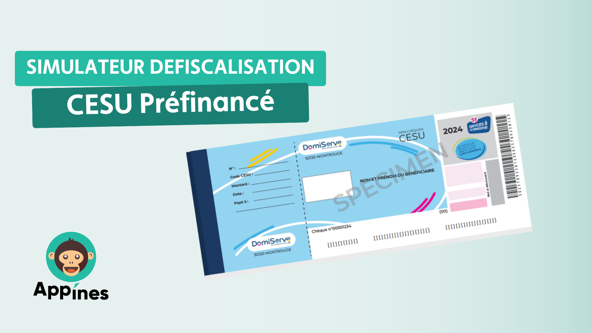 Chèques CESU préfinancé : simulateur de défiscalisation